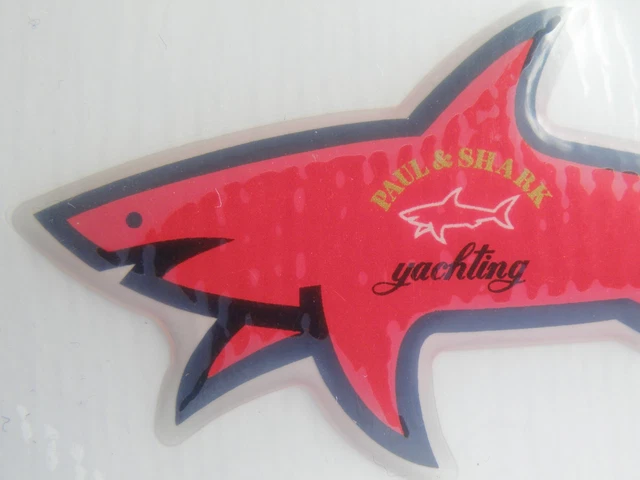 PAUL AND SHARK Red Shark Sticker New Unused £4.99 - PicClick UK