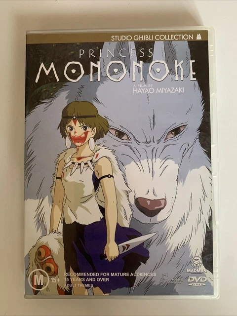 PRINCESS MONONOKE (DVD, 1997) Studio Ghibli Anime Film. Region 4 EUR 16 ...