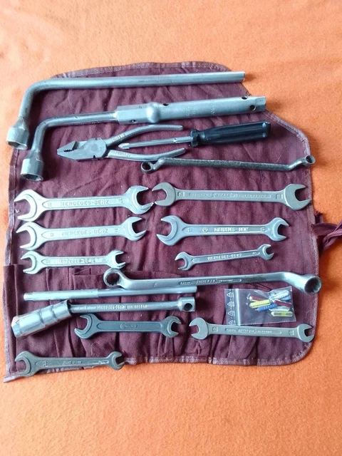 MERCEDES BENZ TOOL kit tool bag w123 w126 w201 w124 w115 w116 w107 w108 ...