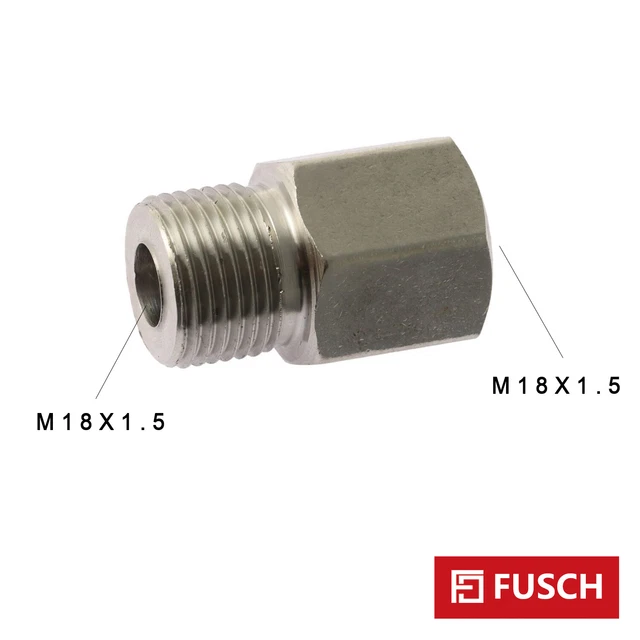 1X INTERNAL*EXTERNAL THREAD Sensor Adaptor Stainless Steel M18x1.5 to ...