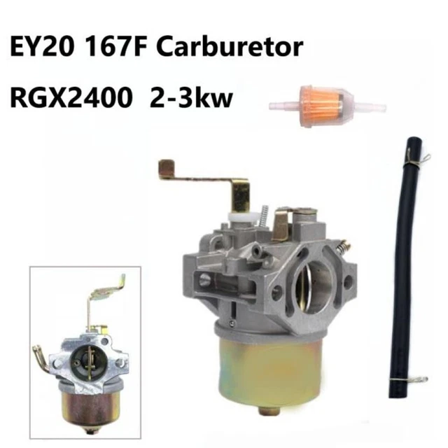 FIT BEST-CARBURETOR WITH Fuel-Line-Filter-/For Robin EY20 167FGenerator ...