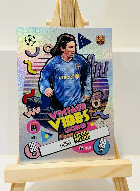 TOPPS MATCH ATTAX 2024/25 2025 Lionel Messi Barcelona Vintage Vibes ...