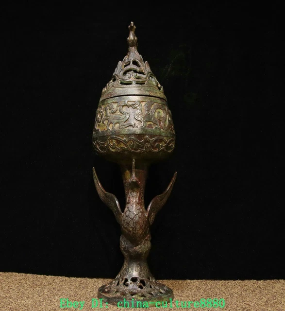 BRONZE ANCIEN JOSS Boshan encensoir censer EUR 438,00 - PicClick FR