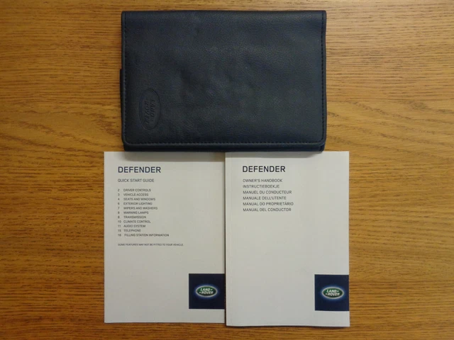 LAND ROVER DEFENDER Owners Handbook Manual and Wallet 11-16 £69.99 ...