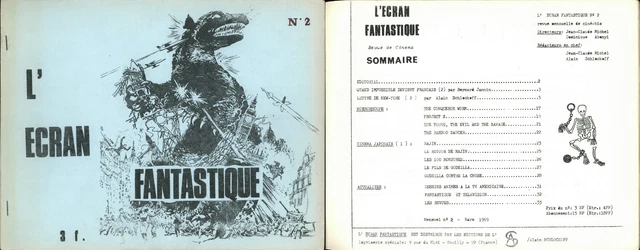 CINÉMA BIS - L'écran Fantastique 1ère série N°2 - mars 1969 EUR 110,00 - PicClick FR