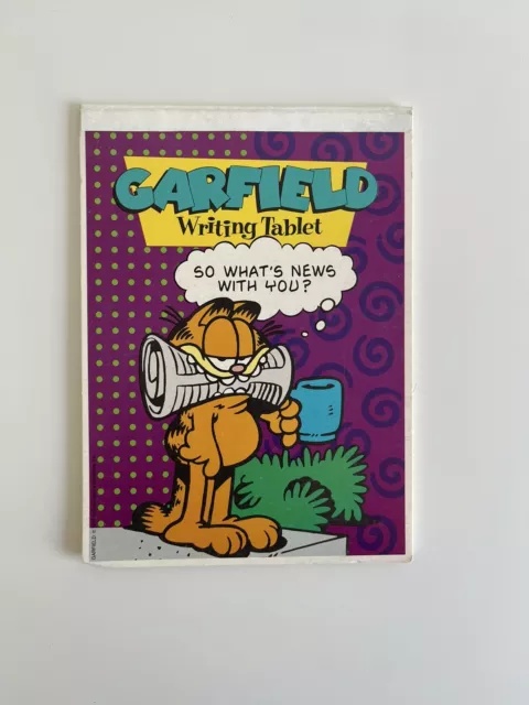 COLLECTIBLE MEAD GARFIELD Writing Tablet Vintage Stationary Paper 18/36 ...