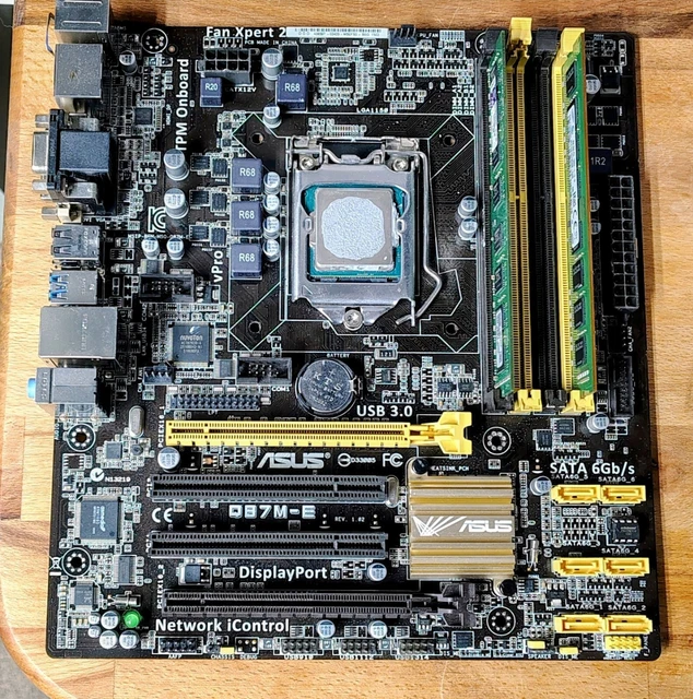 ASUS Q87M-E MOTHERBOARD LGA 1150 Micro ATX for 4th Gen Q87 Chipset 16GB ...