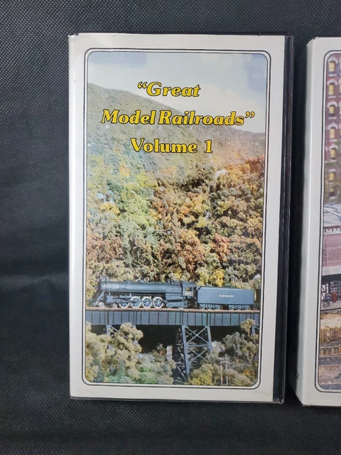 GREAT MODEL RAILROADS Vol 1 &2 Hopewell 1987 1988 VHS Videotape ...