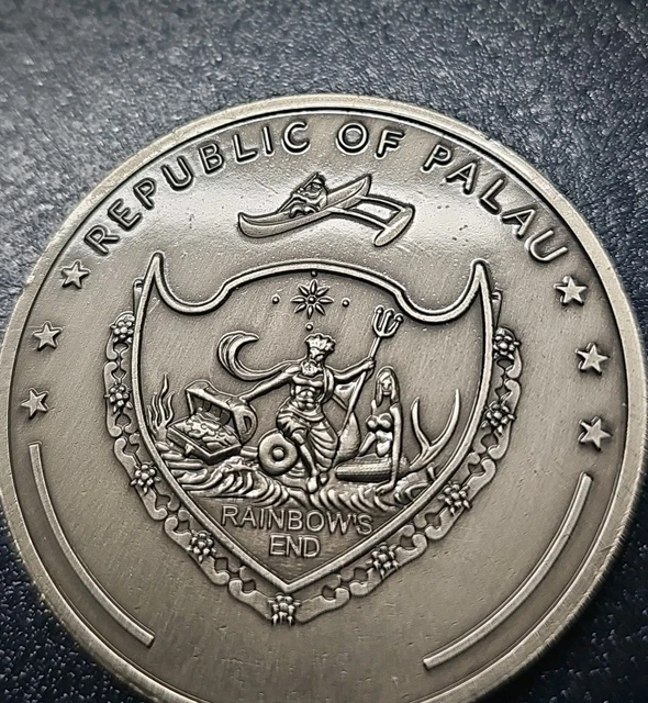 ANTIQUE SILVER COLLECTABLE Medallion THE WEREWOLF - CREATURES ...