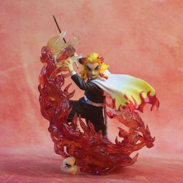 ANIME DEMON SLAYER Kimetsu no Yaiba Rengoku Kyoujurou PVC Figure 17cm ...