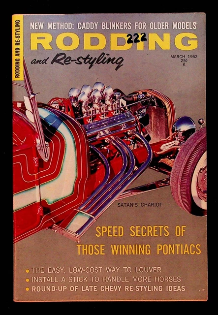 VINTAGE CAR MAGAZINE Rodding and Re-styling March 1962 Hot Rod Satan's ...