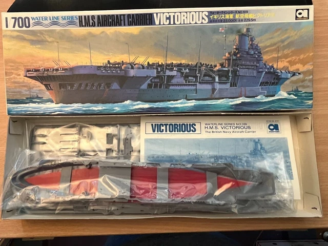 HMS VICTORIOUS WATERLINE Kit 1:700 scale model ship AOSHIMA 109 £19.00 ...