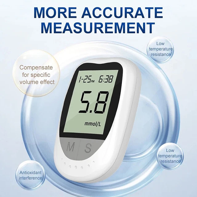 BLOOD GLUCOSE METER With GDH Blood Glucose Test Strip Blood Sugar ...