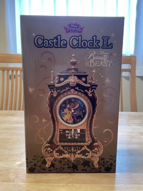 DISNEY BEAUTY AND The Beast Castle Clock L Time Concept JAPAN New £64. ...