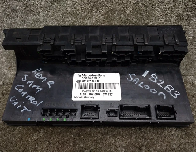 MERCEDES W203 C Class Rear SAM Control Unit ECU Fuse Relay Box ...