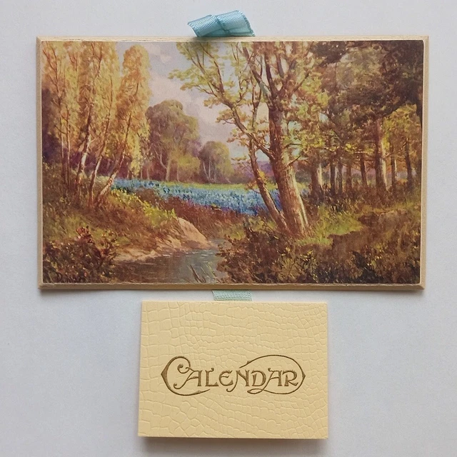 VINTAGE 1935 SCENIC NATURE TREES RIVER CALENDAR and ENVELOPE $19.95 ...