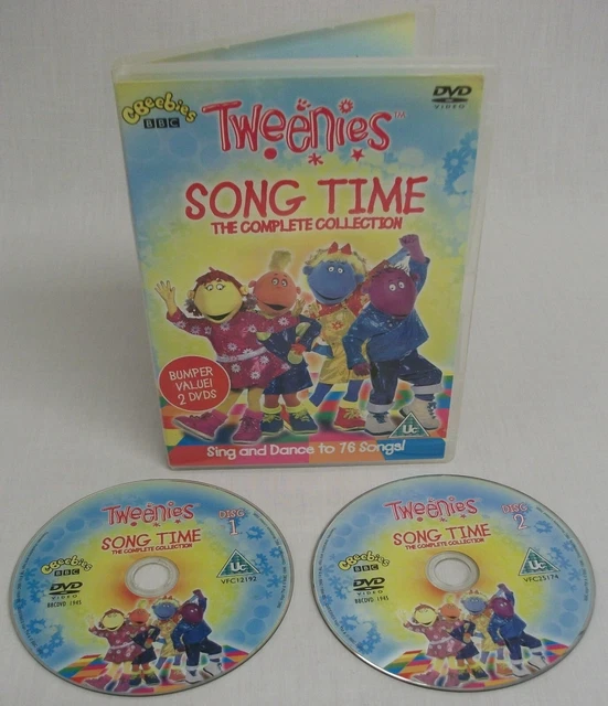 THE TWEENIES SONG Time Complete Collection DVD (CBeebies) BBC 76 Songs ...