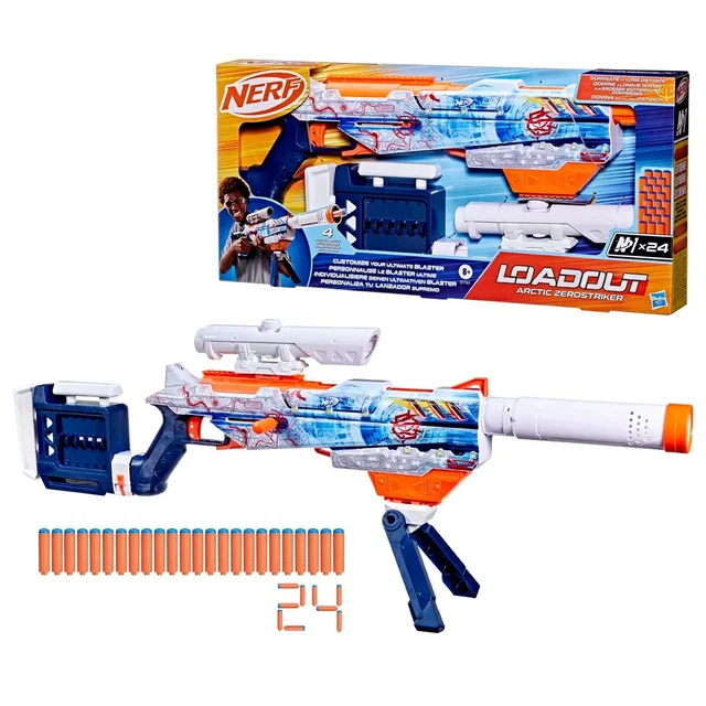 NERF LOADOUT ARCTIC Zerostriker, pistolety i wyrzutnie Hasbro £35.05 ...
