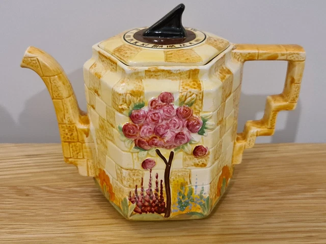 SUNDIAL TEAPOT BESWICK POTTERY Art Deco As Purchased By Queen Mary ...