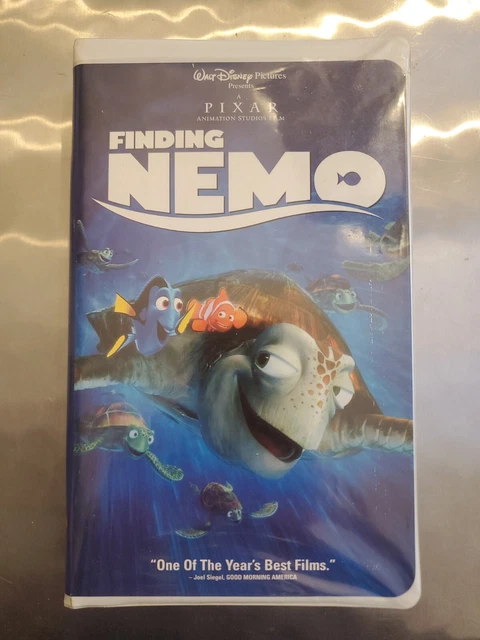 FINDING NEMO (VHS, 2001) Clamshell Disney Pixar Animated Dory Video NEW ...