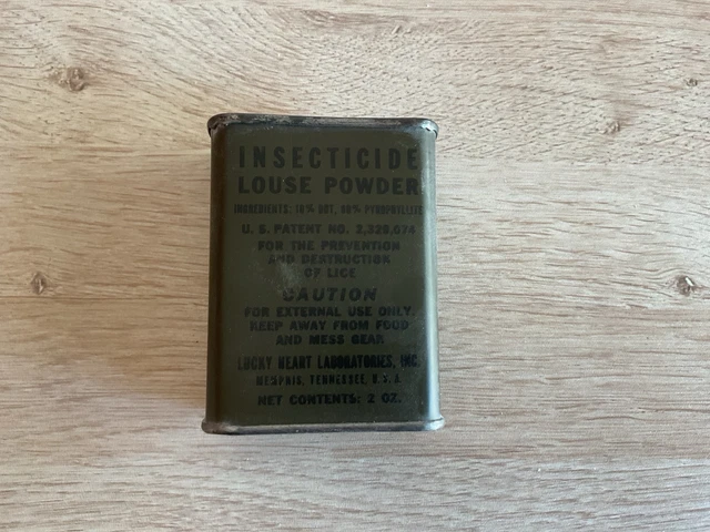 TRÈS RARE US Ww2 Luchy Heart Lab Insecticide Louse Original - Médical ...