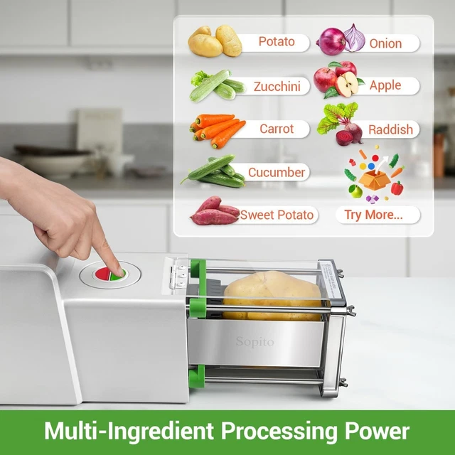 ELECTRIC FRENCH FRY Cutter, Professional Electric Potato Chip Cutter ...