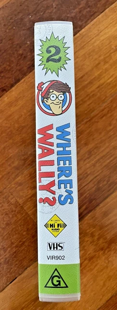 WHERE'S WALLY VHS Video, Volume Two, Cassette Tape RARE 1992 Edition ...