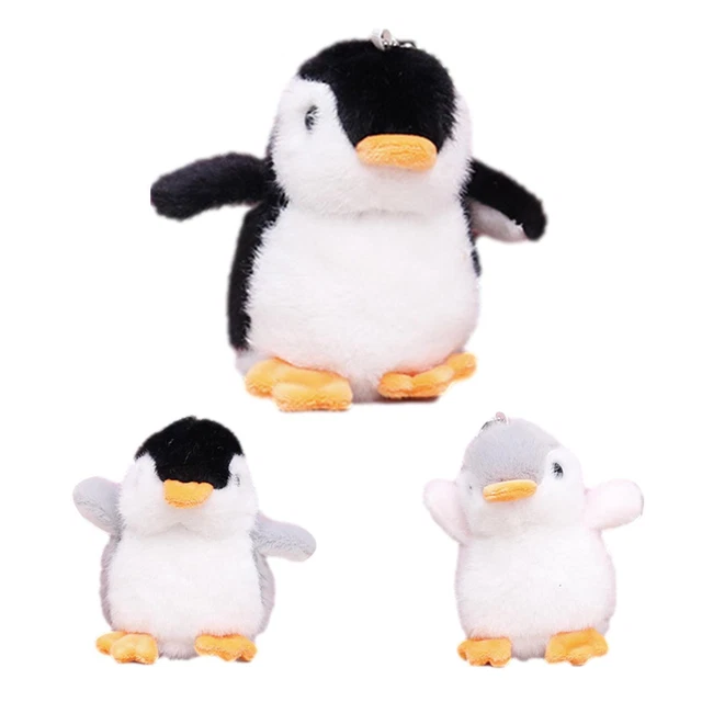 PENGUIN STUFFED ANIMAL with key chain Plush Penguin Keychain Toy Gift £ ...