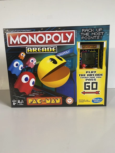 MONOPOLY ARCADE PAC-MAN Game Monopoly Board Game for Children Age 8 ...