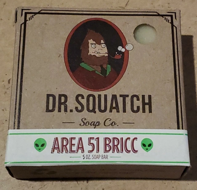 Limited Edition Dr Squatch Mens Soap Area 51 Bricc 5 Oz Bar Nip Man