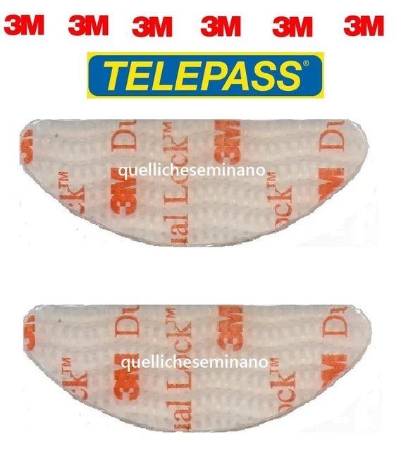 3M TELEPASS STICKERS 6Pc Single Dual Lock Sj3560 Anchor Device £6.17 ...
