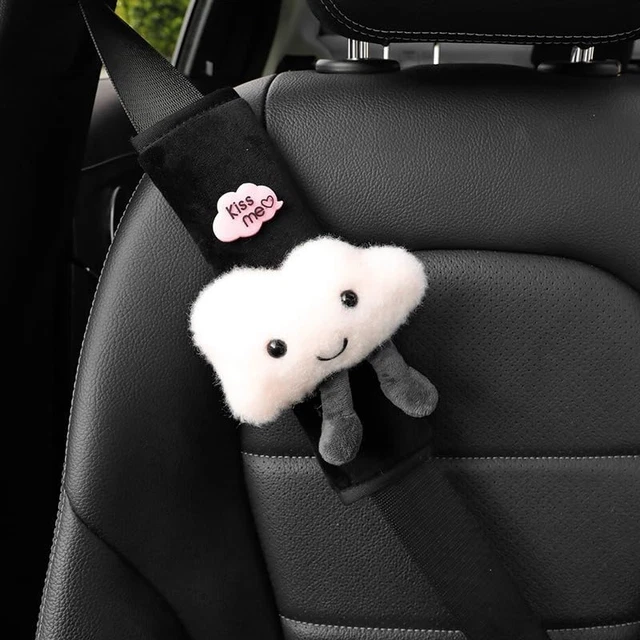 CAR SEAT BELT Cover Stocking Stuffers Cute Fluffy Pig Frog Sheep ...