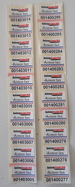 20 VIGNETTES INTERMARCHÉ 2025 ARMOR LUX EUR 3,90 - PicClick FR