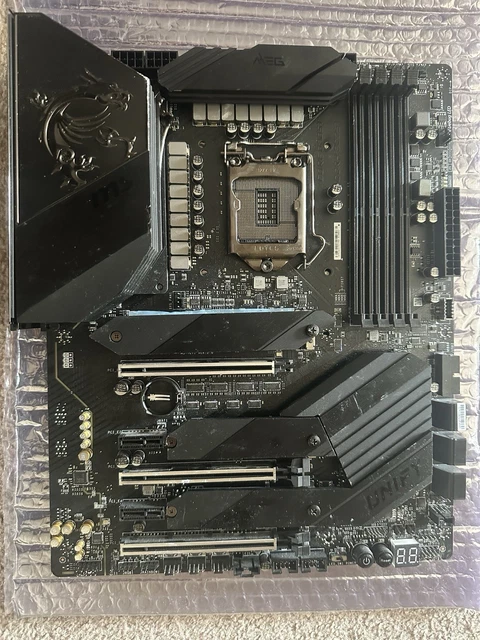 MSI MEG Z490 Unify Intel LGA 1200 ATX Motherboard DDR4 Missing NVME ...