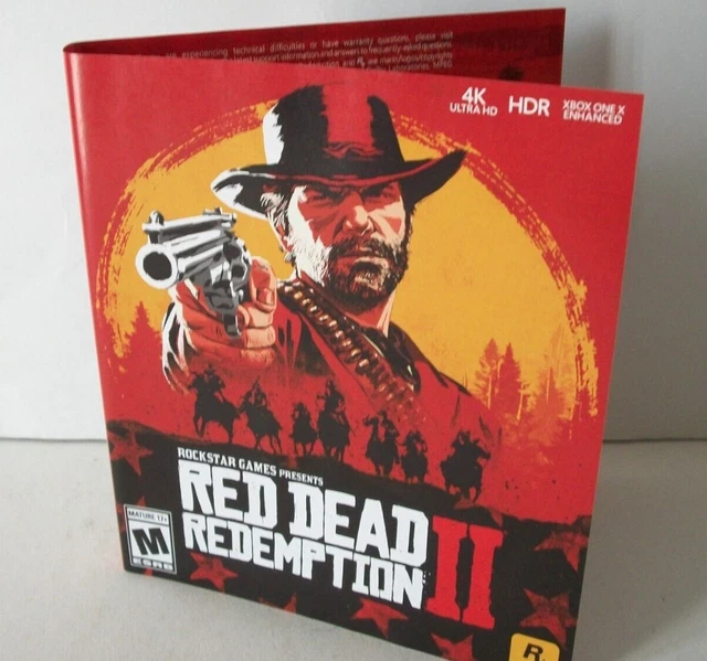 RED DEAD REDEMPTION 2 Art Only NO GAME Xbox One Cover Insert Box ...