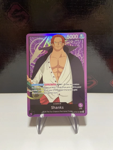 ONE PIECE SHANKS ST05-001 L Card Game Romance Dawn Holo Leader Karte EN NM EUR 7,99 - PicClick FR