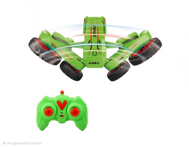 HOT REMOTE CONTROL car stunt RC car double-sided 360 ° rotating RC ...
