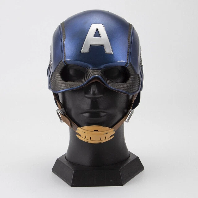 CAPTAIN AMERICA WEARABLE Full Face Mask Marvel Cosplay Men Adult ...