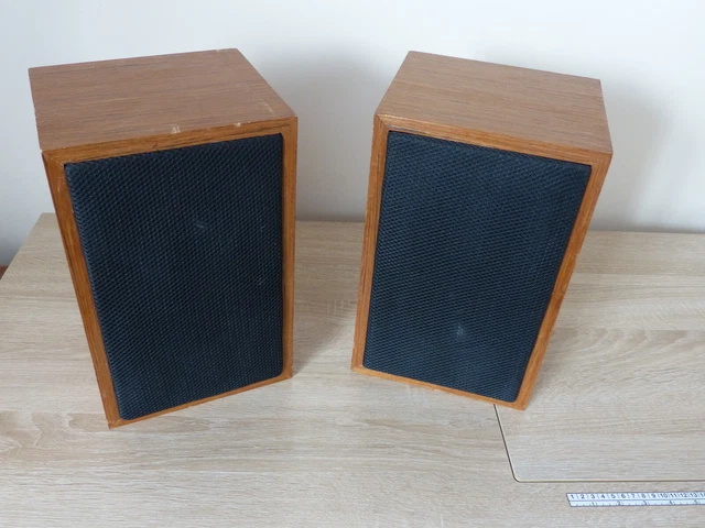 FALCON ACOUSTICS WOODEN Cabinet Speakers Build from a FALCON LS3/5a KIT ...