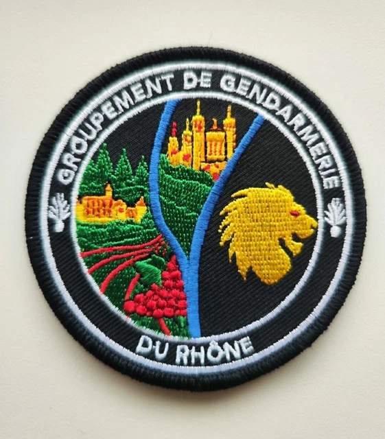 ÉCUSSON RONDACHE GENDARMERIE OPEX GIGN groupement du Rhône EUR 15,00 - PicClick DE