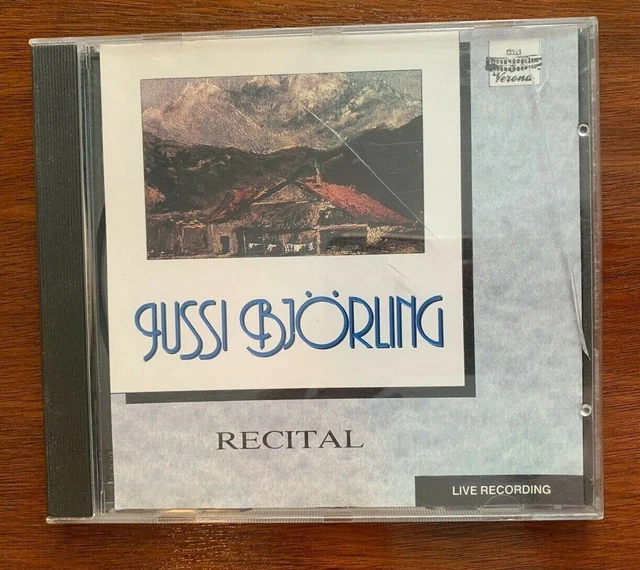 ENREGISTREMENT CD LIVE Jussi Bjorling RECITAL Vérone EUR 11,18 - PicClick FR