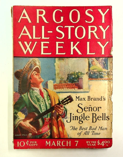 ARGOSY PART 3: Argosy All-Story Weekly Mar 7 1925 Vol. 167 #2 FR/GD 1.5 ...