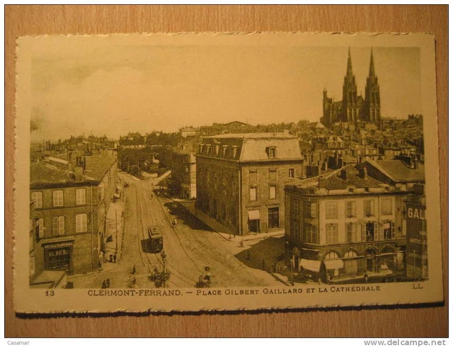CLERMONT FERRAND PLACE Gilbert Gaillard Cathedral France Tramway ...