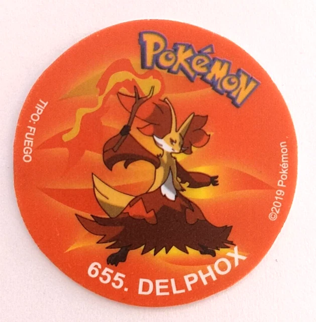 TAZO POKEMON DKV #655 DELPHOX 2019 Kalos PERU South America Edition ...