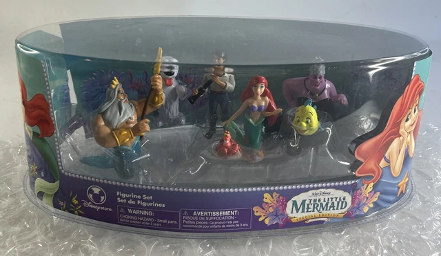 LITTLE MERMAID FIGURES Disney Store Exclusive Collectible figures set ...