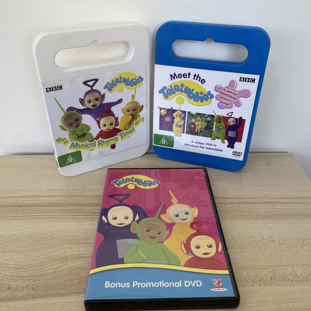 3X TELETUBBIES DVD Lot - Meet The Teletubbies, Musical Rhyme Time ...