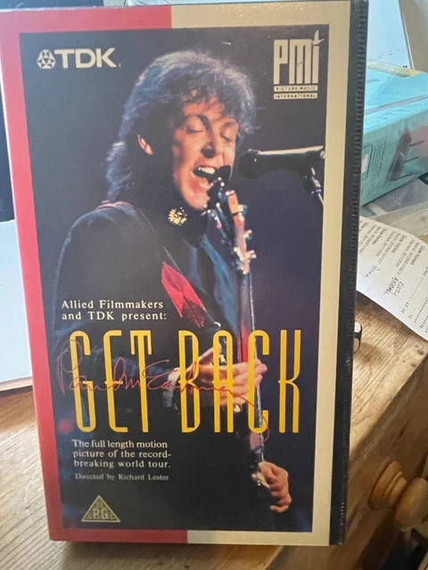 PAUL MCCARTNEY - Get Back - PAL VHS Video Tape £5.00 - PicClick UK