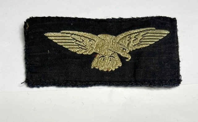 WW2 -1950'S RAF Eagle Cloth Badge Embroidered 9 x 4 cm's £20.00 ...
