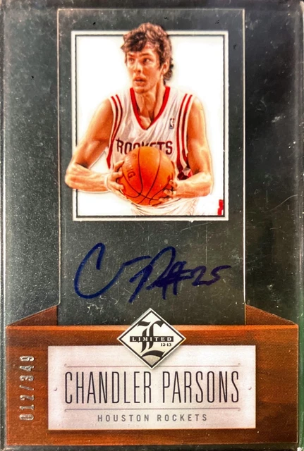 AUTOGRAPHE CHANDLER PARSONS /349 2012-2013 limité #181 Houston Rockets ...