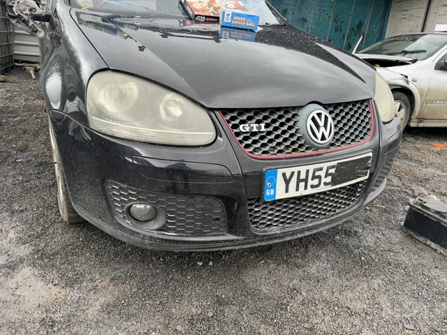 VW GOLF MK5 GTI Genuine Complete Front Bumper Black 2004-08 £250.00 ...